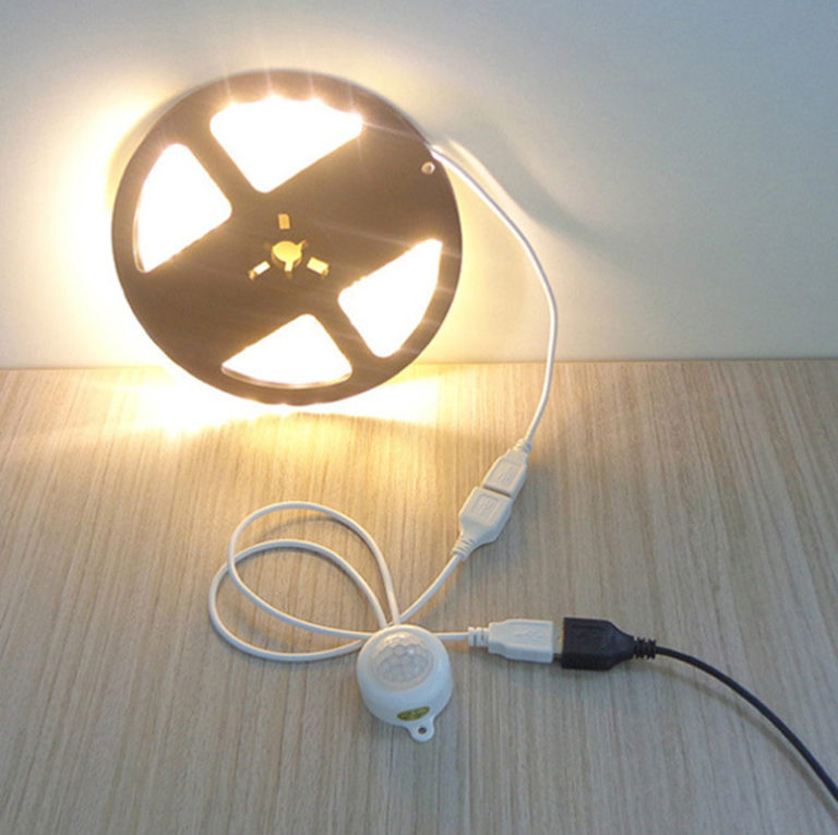 5v motion sensor Mini Adjustable usb pir motion Detector energy saving ...